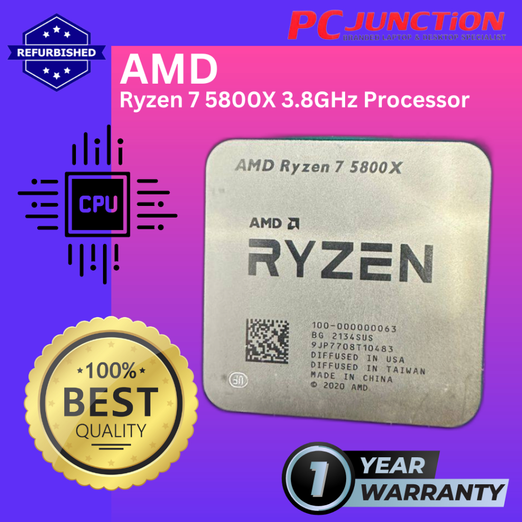 AMD Ryzen 7 5800X 3.8GHz Processor | Shopee Malaysia