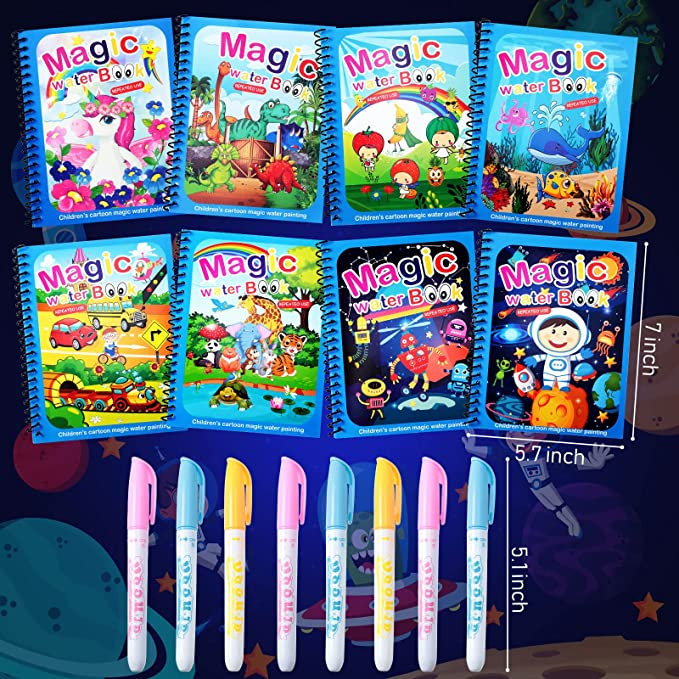 Magic Water Book Painting & Colouring Toys Education Repeatable use ...