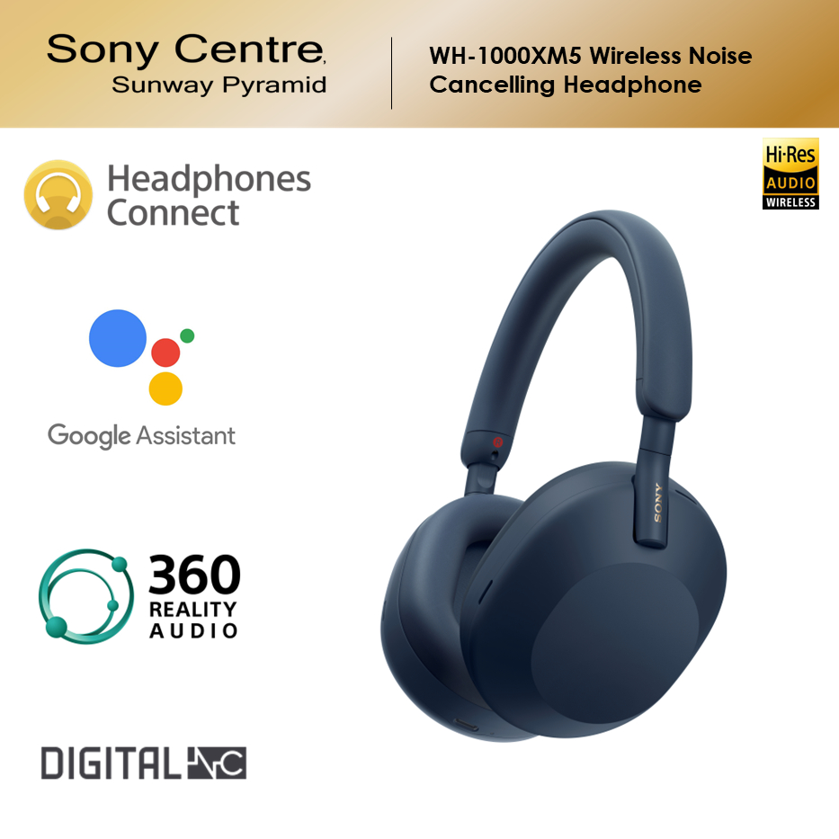 SONY WH-1000XM5 Wireless Bluetooth Noise Cancelling Headphone | XM5 | 1000XM5 | Shopee Malaysia