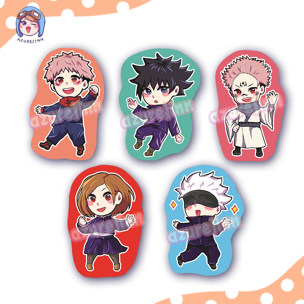 [🇲🇾 Ready Stock] JJK Jujutsu Kaisen Stickers [ Yuji / Gojo / Nobara ...