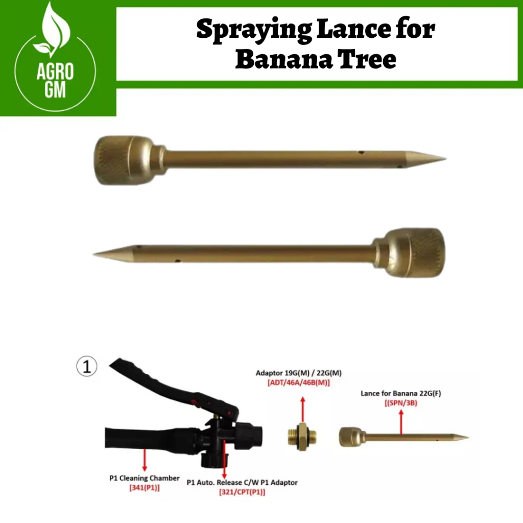 Spraying Lance for Banana Tree Injection Nozzle Nozel Kepala Pam Pokok ...