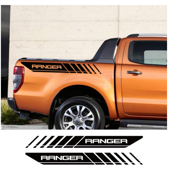 Pickup Body Side Stickers For Ford Ranger Raptor Wildtrak Truck Hood ...