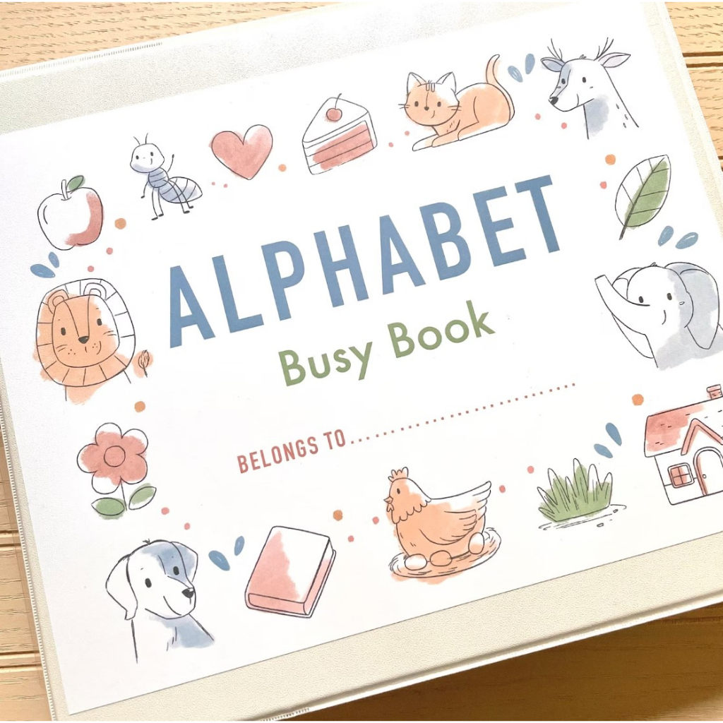 PDF] Alphabet Busy Book Quiet Learning Pack Kids Printable Montessori ...