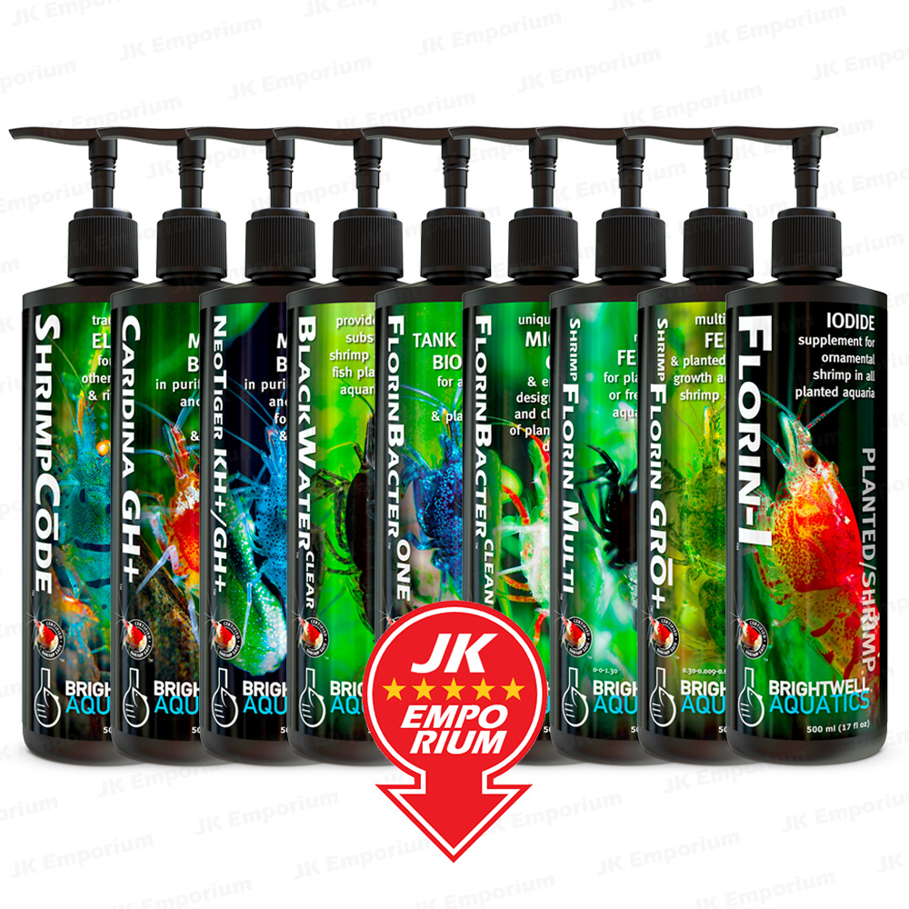 Brightwell FW Shrimp Series Caridina Neo Tiger KH GH Blackwater Gro Bacter Clean One Code Florin ...