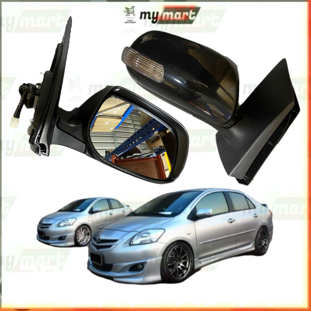 Toyota Vios NCP93 2007 - 2012 Side Door Mirror Auto Flip | Shopee Malaysia