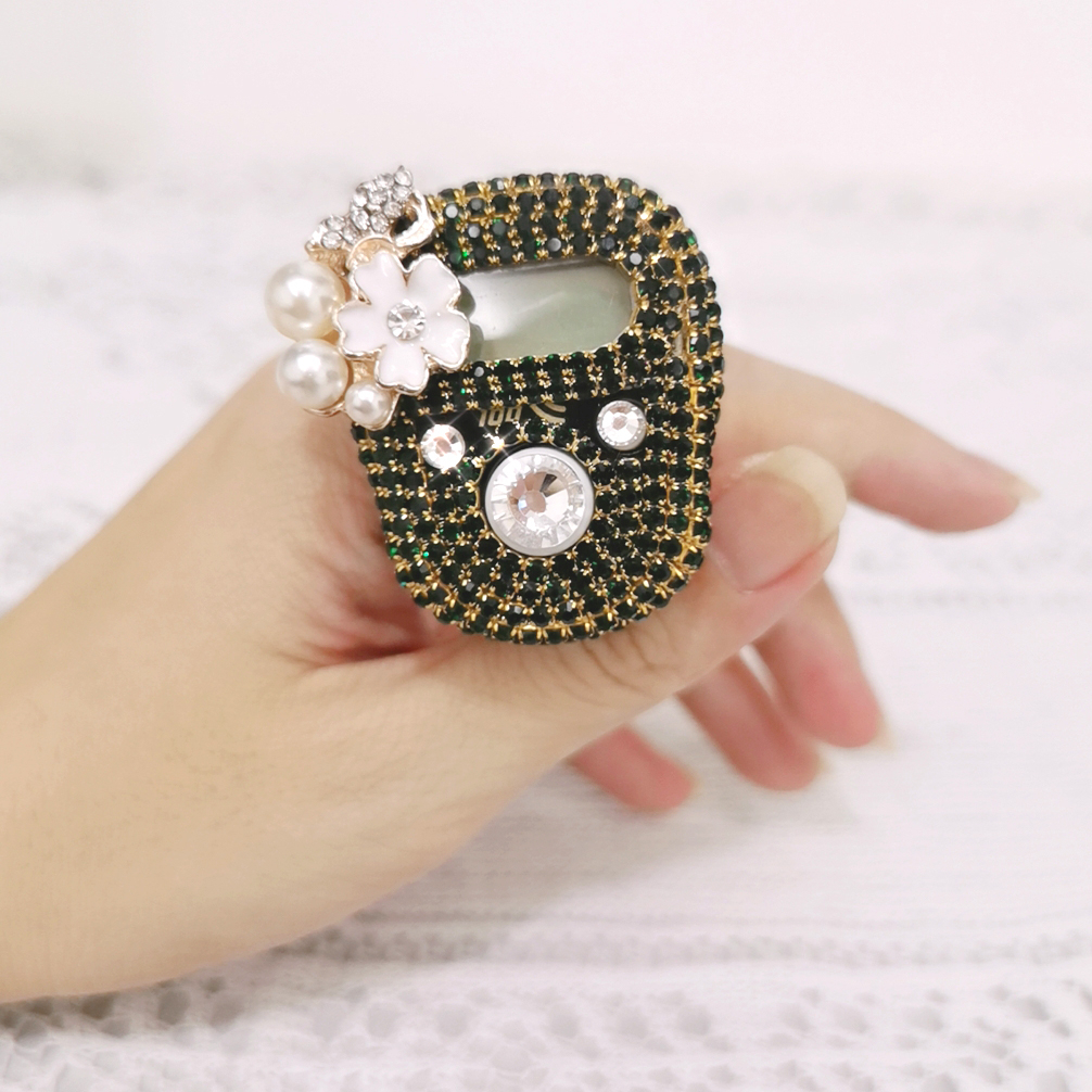 Golden Royal Green Tasbih Digital Swarovski Exclusive Berbunga Berlampu ...