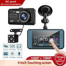 Dashcam Touch Screen Car Camera Recorder GOQ D200 Front and Back Dual Lens Video Cam Night ...