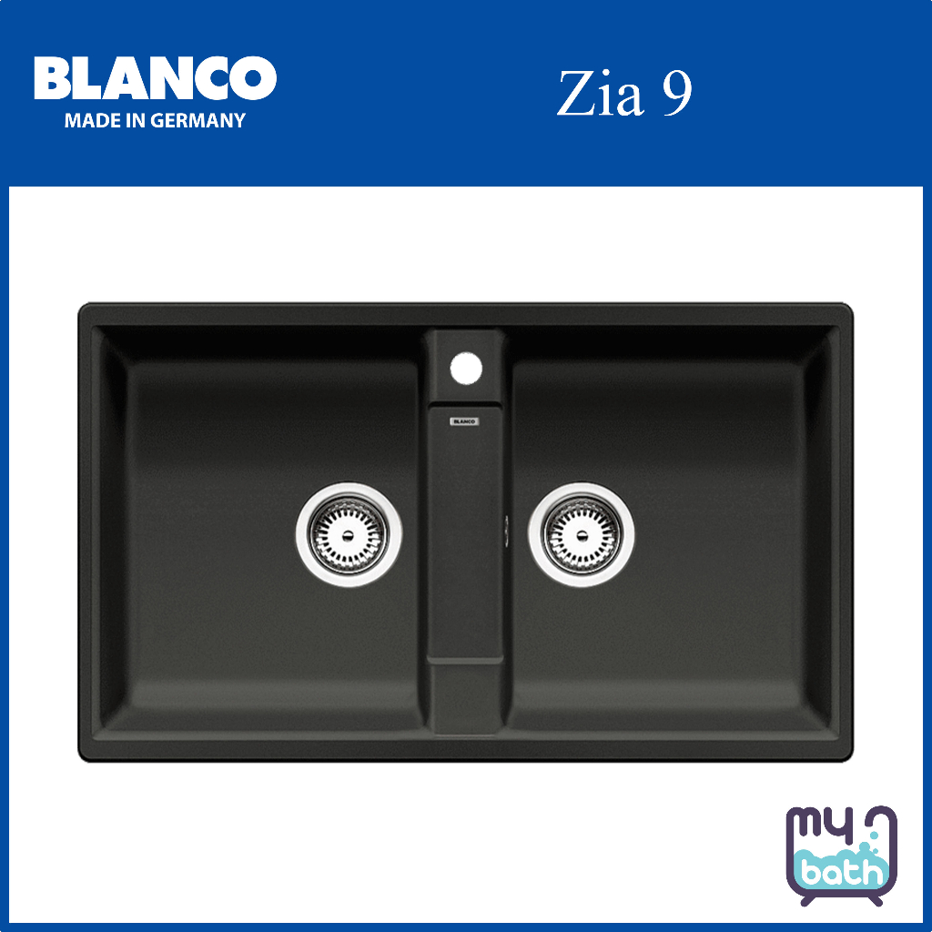 Blanco Zia 9 Double Bowl Silgranit Kitchen Sink with Waste | Shopee ...