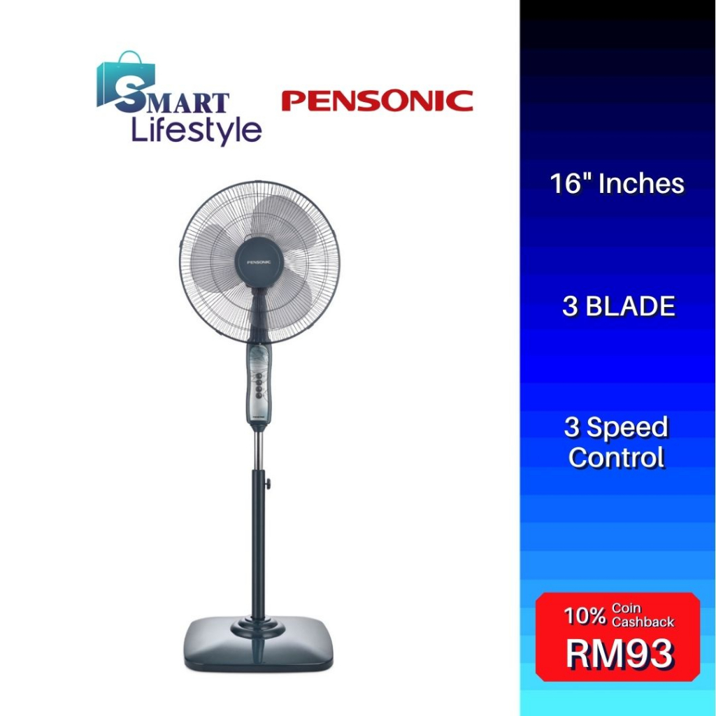 Pensonic 3-blade Stand Fan (16”) PSF-4507 | Shopee Malaysia