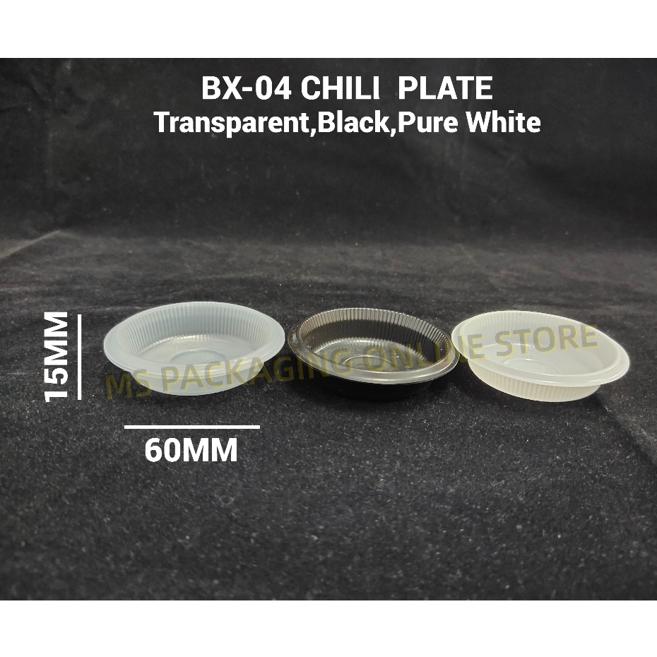 Chili Plate [ 500pcs± ] BENXON BX-04 Disposable PP Plastic Chili Plate ...