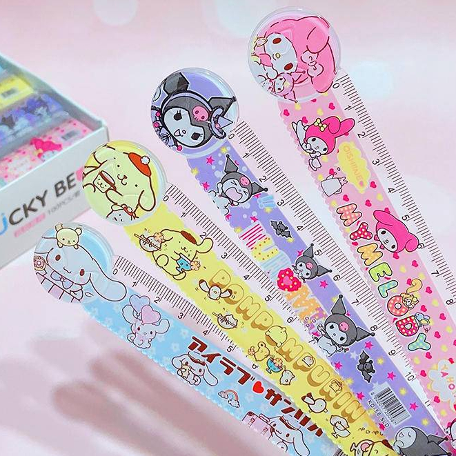 30cm Ruler Cute Folding Pembaris Cute Skala Lipat Cartoon Kartun ...