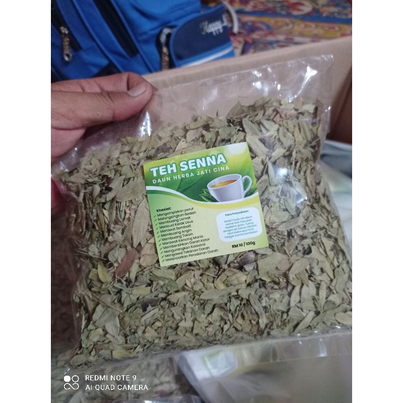 READY STOK-- TEH Daun Senna TIADA CAMPURAN-cuci perut-kerak usus-sena ...