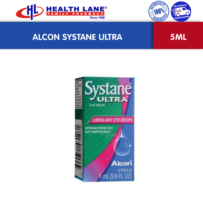 ALCON SYSTANE ULTRA LUBRICANT EYE DROPS 5ML (Dry Eye Relief) | Shopee ...