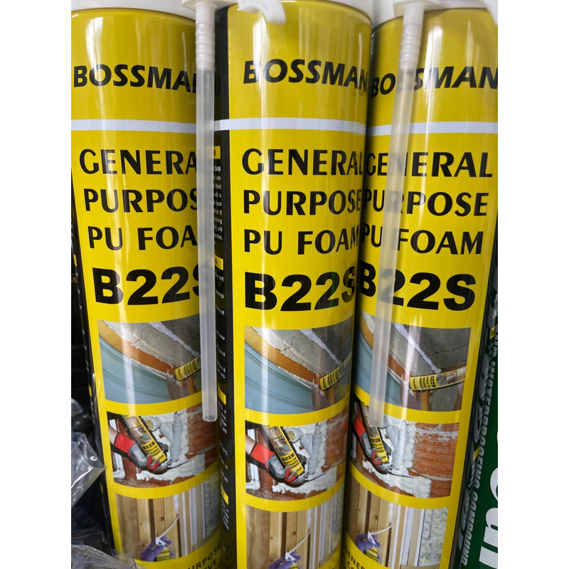 ORIGINAL BOSSMAN PU FOAM B22S 759ML General Purpose Pu Foam | Shopee ...