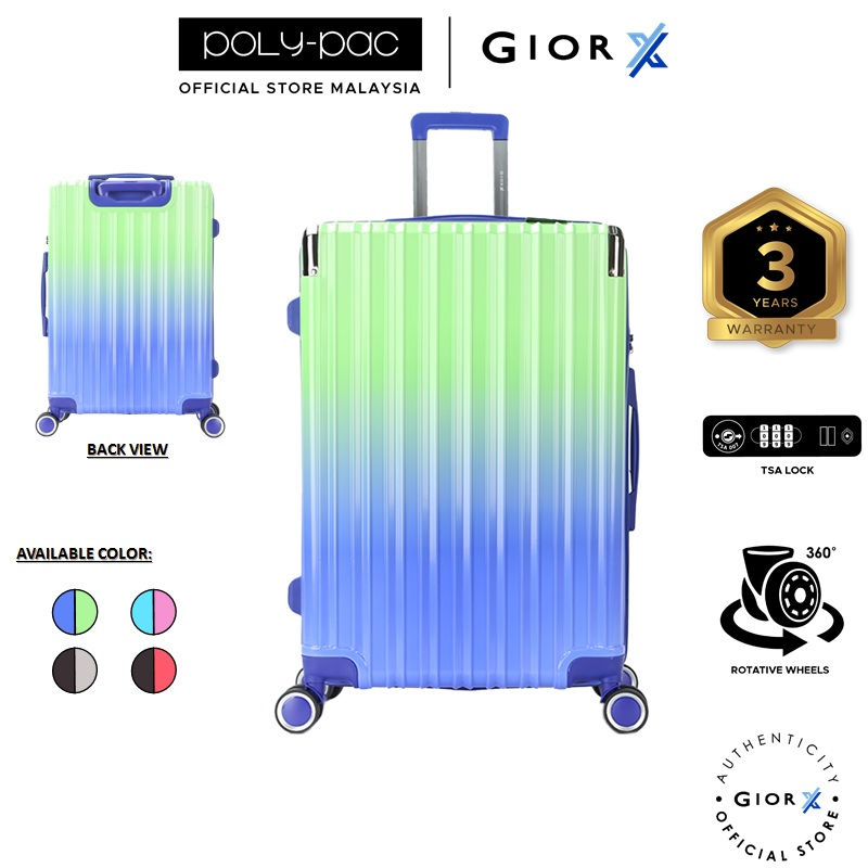 GiorX by Poly Pac Ombre & Classic 20" 24" 28" Beg Bagasi Ultra Strength ...