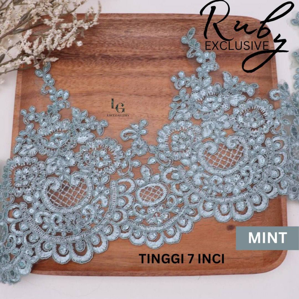 🔥 0.5M | RUBY EXCLUSIVE BORDER LACE BAJU RENDA KAIN AKSESORI PAKAIAN ...