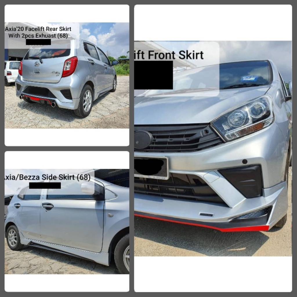 Perodua Axia 1st Generation 2020 Drive 68 Skirting Body Kit ABS Ready ...