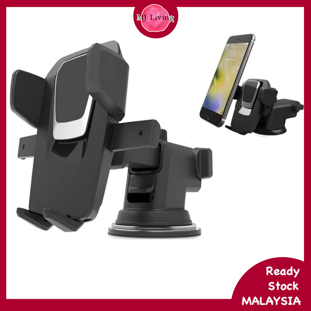 360 Degree Rotating Multi-surface Silicone Sucker Adjustable Car Phone Holder Long Neck One ...