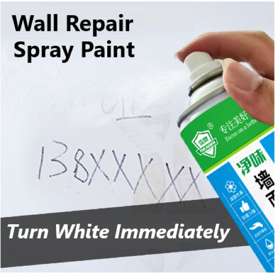Rapid Wall Repair Spray Paint 450ml White Refurbishment Spray Wall ...