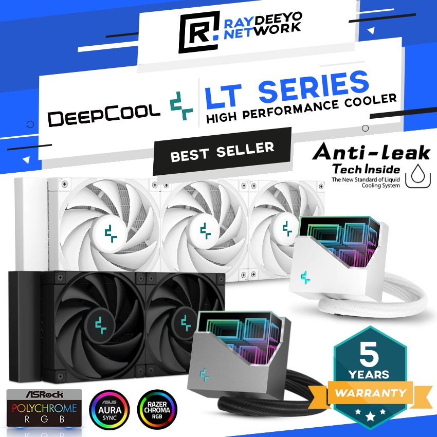DeepCool LT720 / LT520 High Performance Liquid AIO CPU Cooler [Anti ...