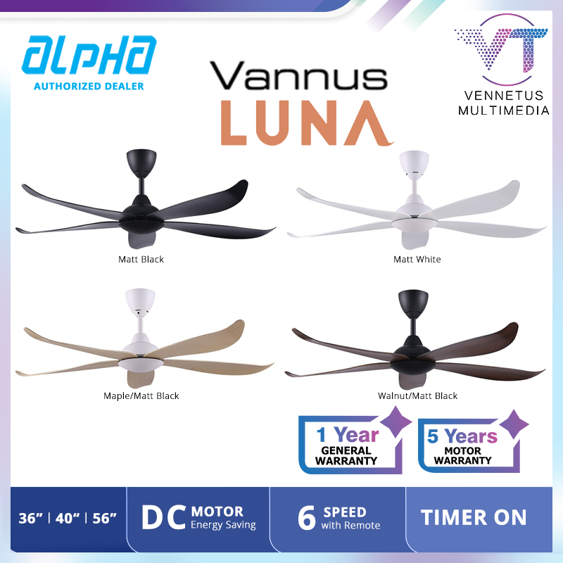 ALPHA Vannus - LUNA BABY LUNA 5B 36 40 56 Inch NON LED / LED DC Motor ...