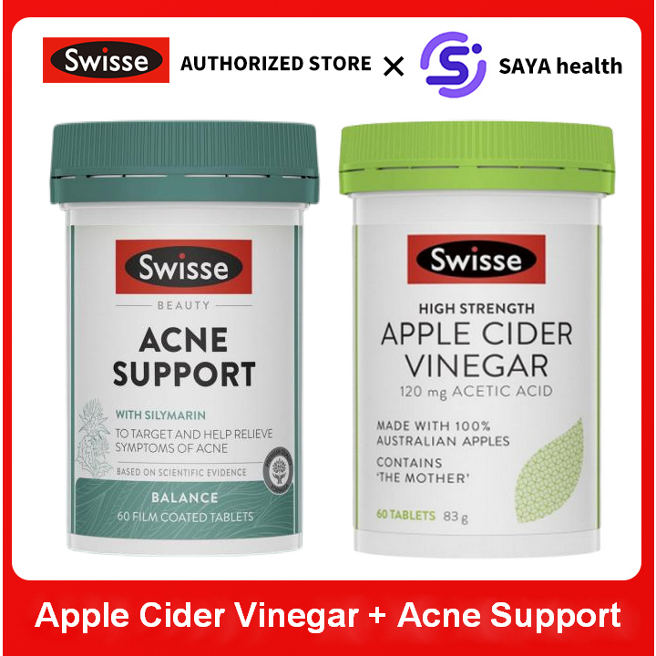 Swisse Wonderful Combo (Beauty Acne Support 60 Tablets with Silymarin ...