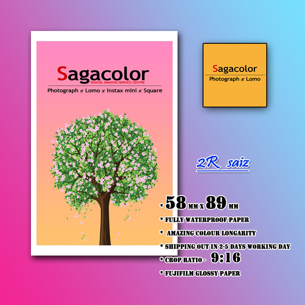 Lomo Print @ 2R Saiz (Ratio9:16)(10 pcs)(white / Black Frame) | Shopee ...