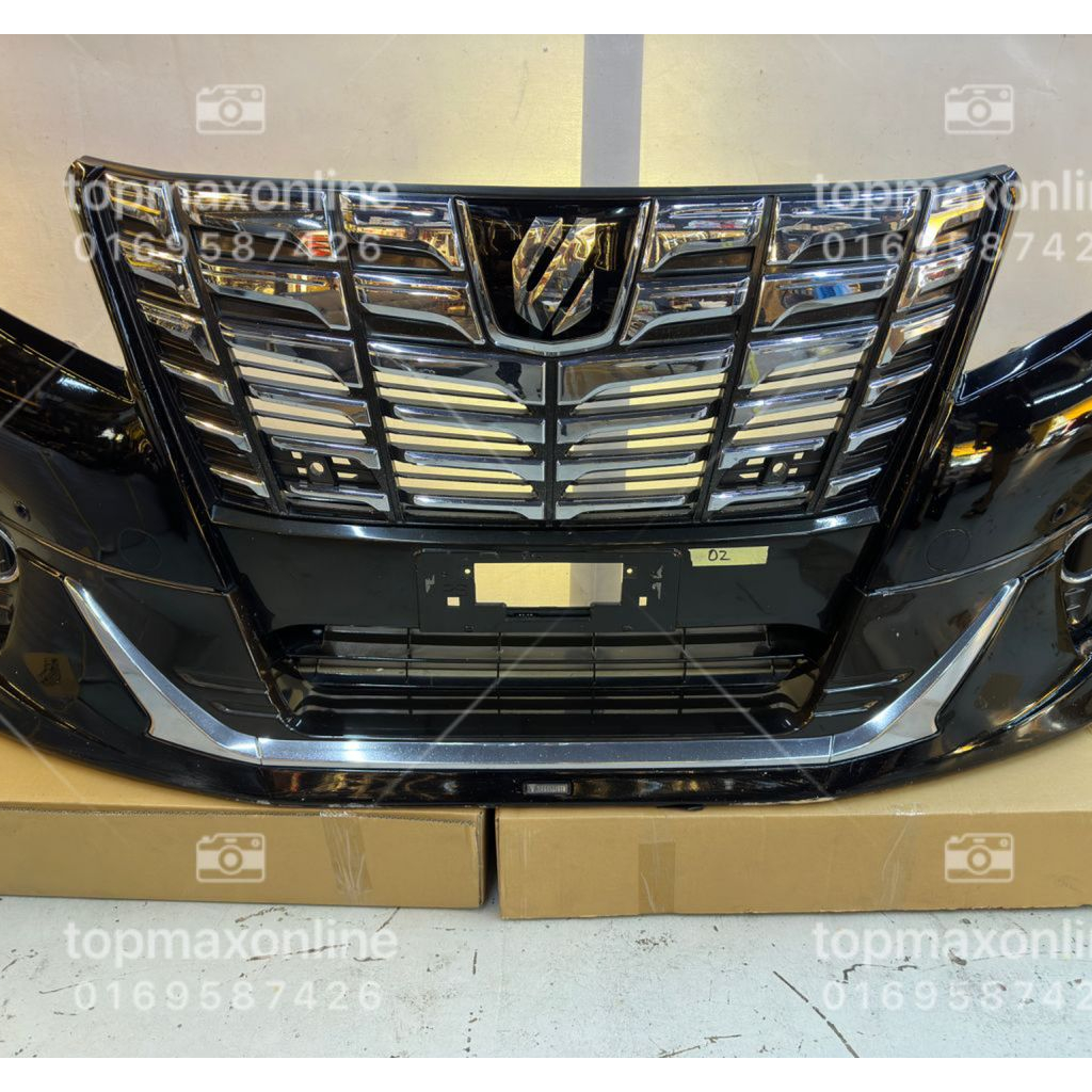 ALPHARD 2015-2017 ORI JAPAN NORMAL FRONT BUMPER WITH GRILL | Shopee ...
