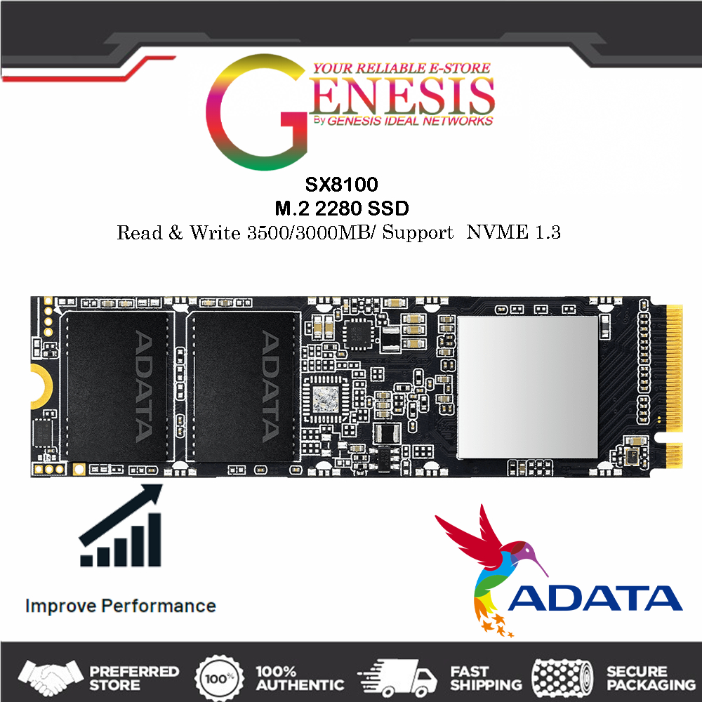 [🔥HIGH PERFORMANCE PCIE NVME SSD🔥] SSD Adata XPG Gaming SX8100 M.2 2280 PCIe NVMe- 256GB/512GB ...