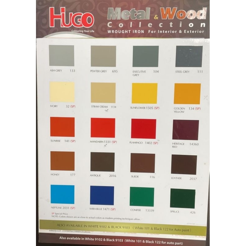 Hugo High Gloss Paint / Wood Paint & Metal Paint / Cat Minyak / Cat ...