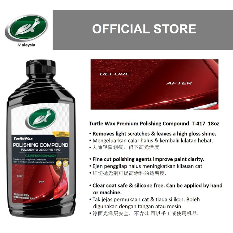 Turtle Wax Premium Polishing Compound T417 | Shopee Malaysia