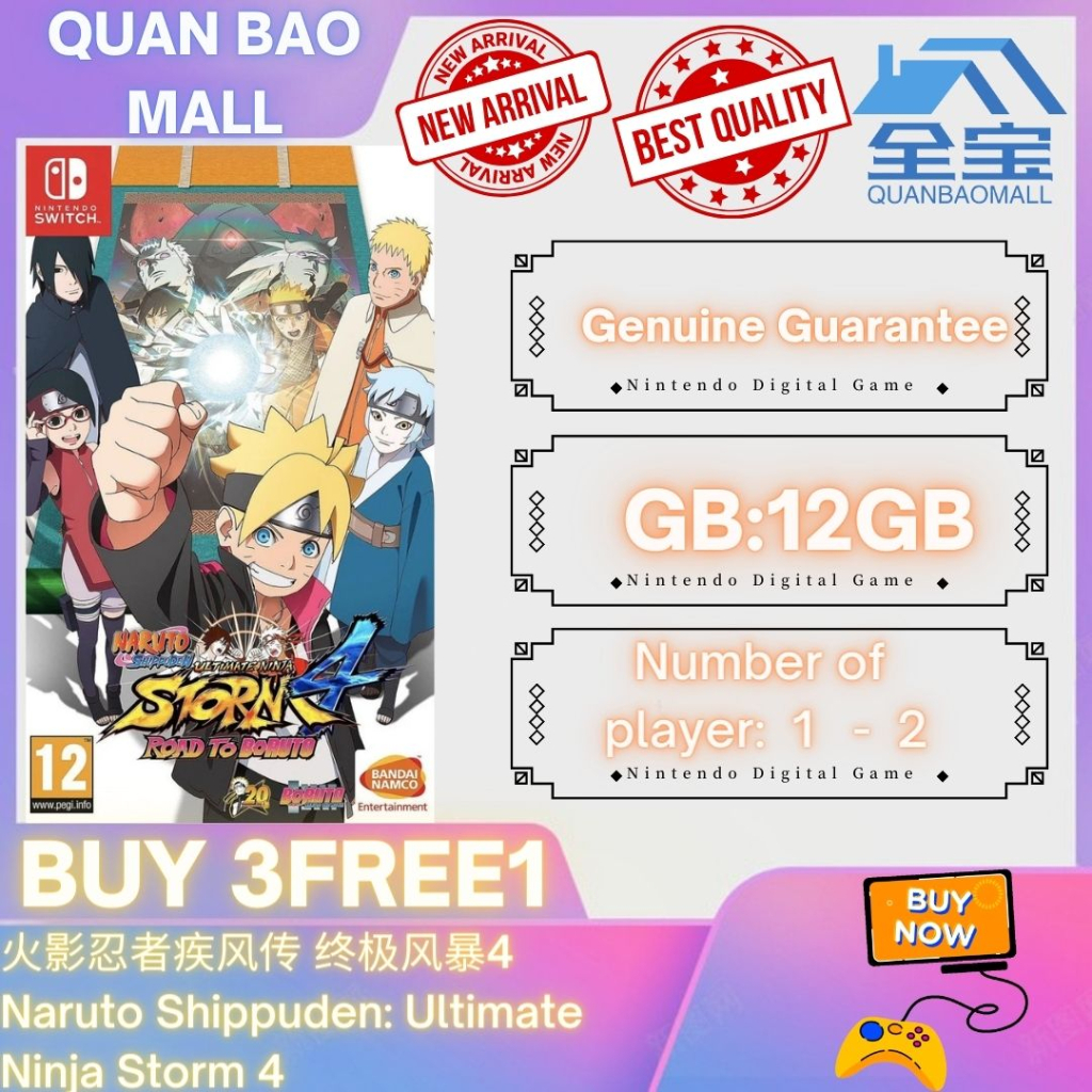 Naruto Shippuden: Ultimate Ninja Storm 4 火影忍者疾风传 终极风暴 4 (Nintendo ...