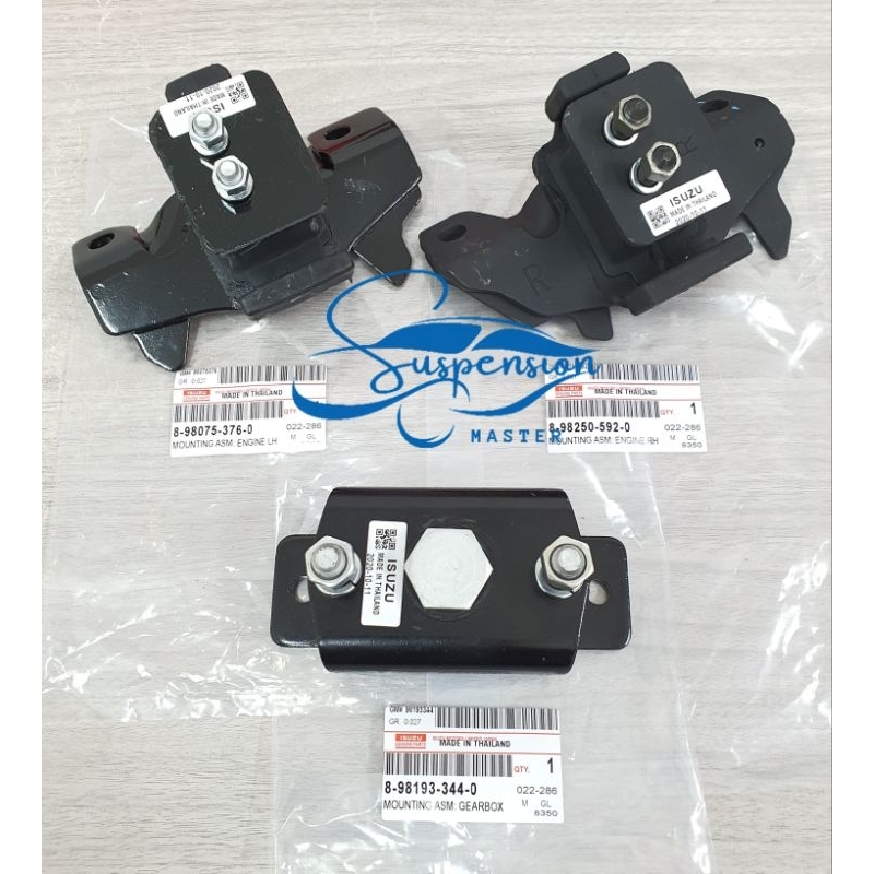 3 IN 1 SET- ENGINE MOUNTING - ISUZU D-MAX D MAX 2012-2020 4WD MANUAL ...