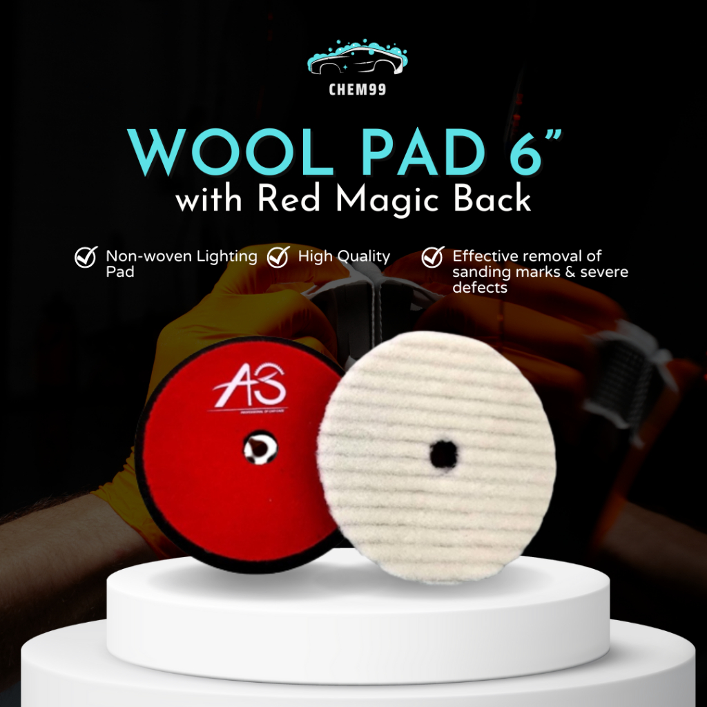 Wool Pad 6” High Quality with Red Magic Back | Shopee Malaysia