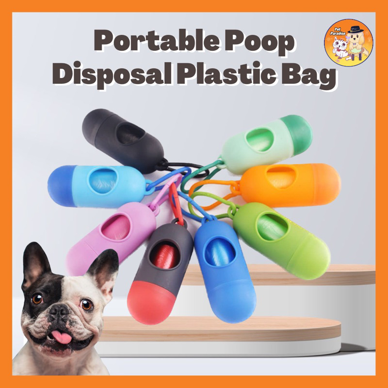 【Petparadise.os】Portable Poop Disposable Plastic Bag Poop Bag Capsule ...