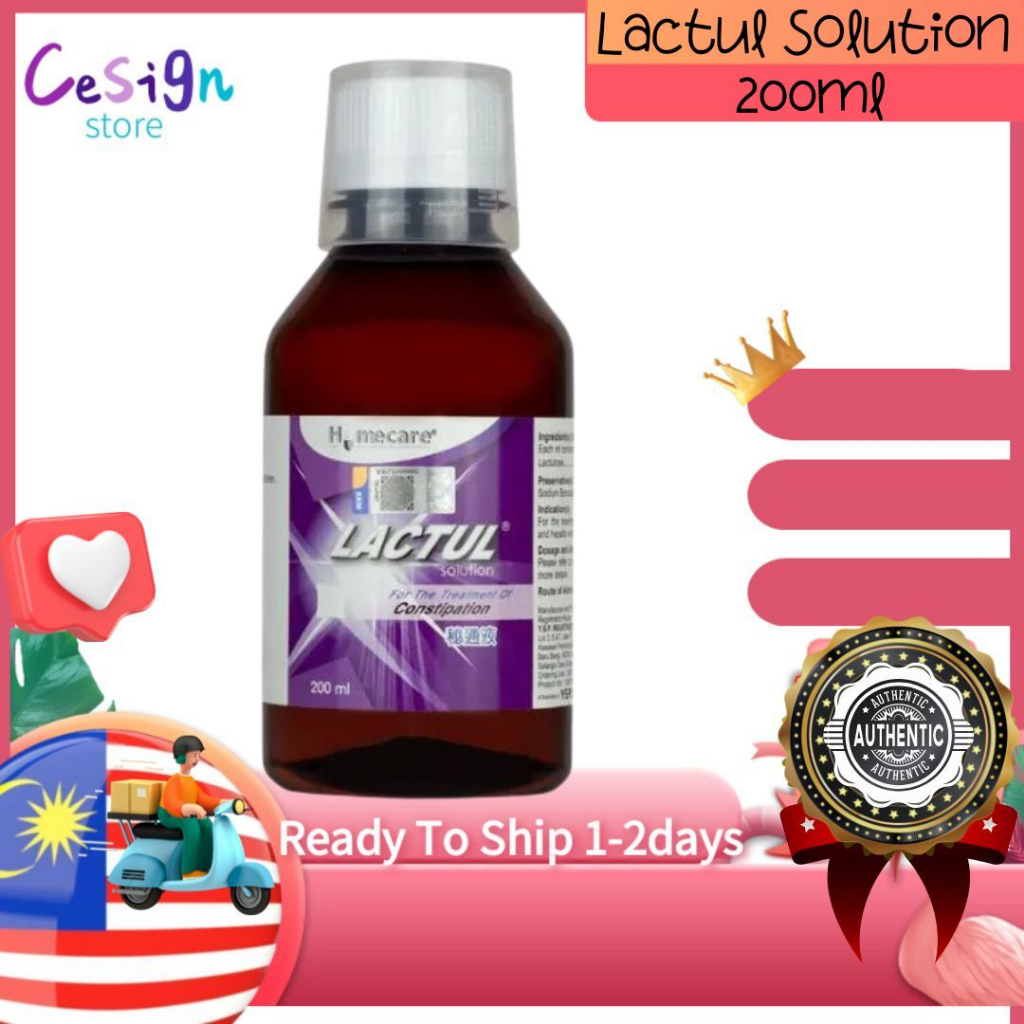 Lactul Solution 200ml For the treatment of constipation and hepatic ...