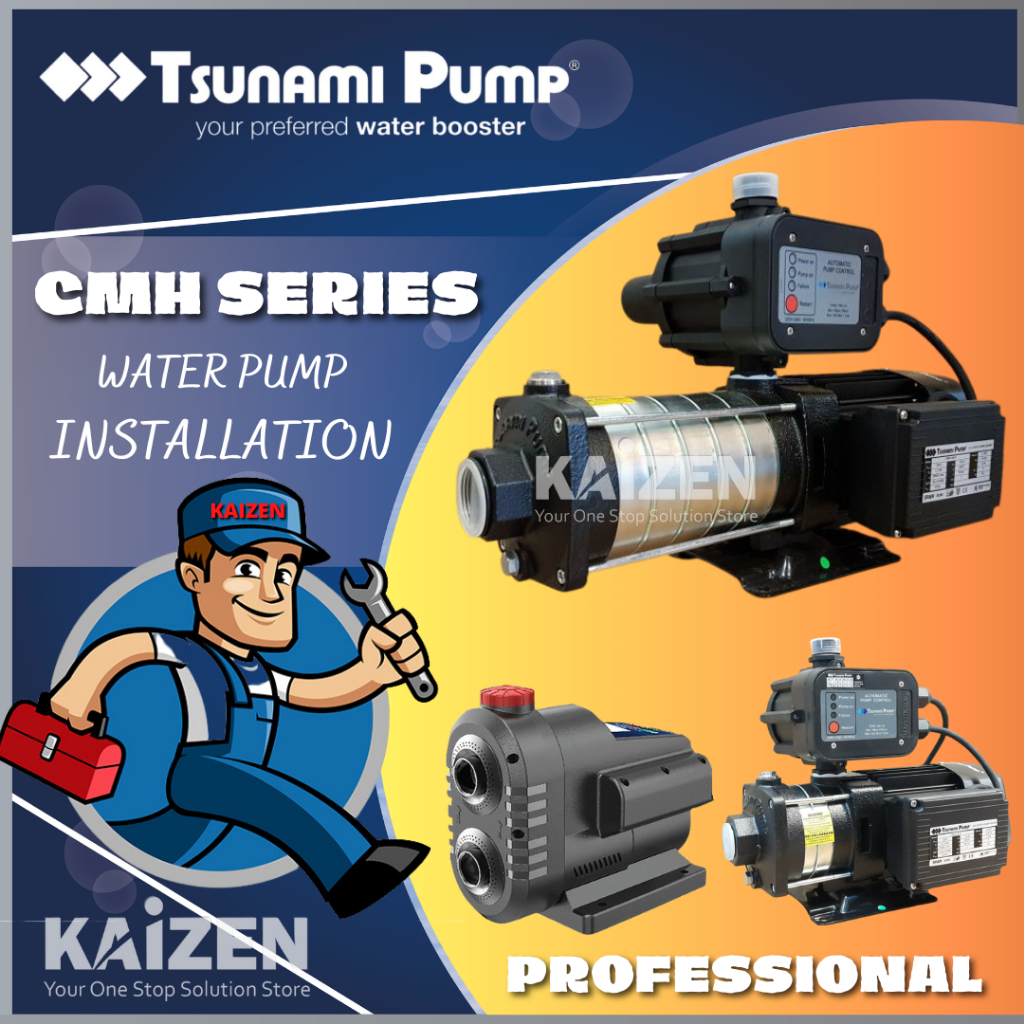 TSUNAMI PUMP CMH SERIES AUTOMATIC BOOSTER WATER PUMP + FREE ...