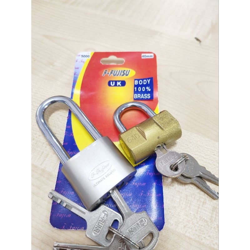 LS GEMILANG FUJISU ORIGINAL 🇯🇵 BRASS COPPER HAMMER PADLOCK COPPER PAD ...