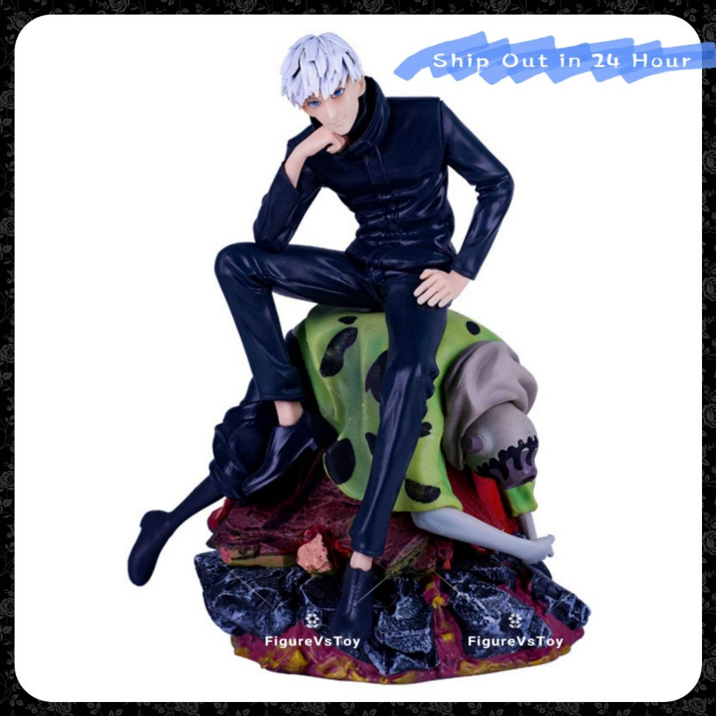 READY STOCK25CM JUJUTSU KAISEN ANIME SIT GOJO SATORU COPY RESIN ACTION ...