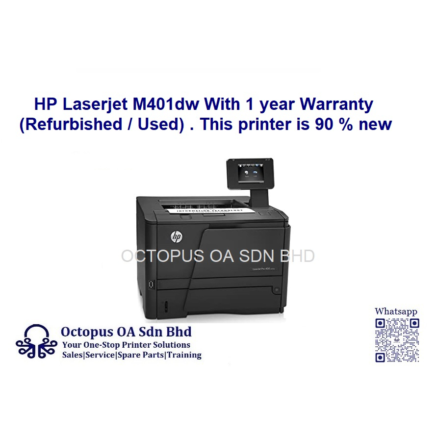 (1 year Warranty )HP Laserjet M401dw M401 (CF 285A) - Refurbished ...