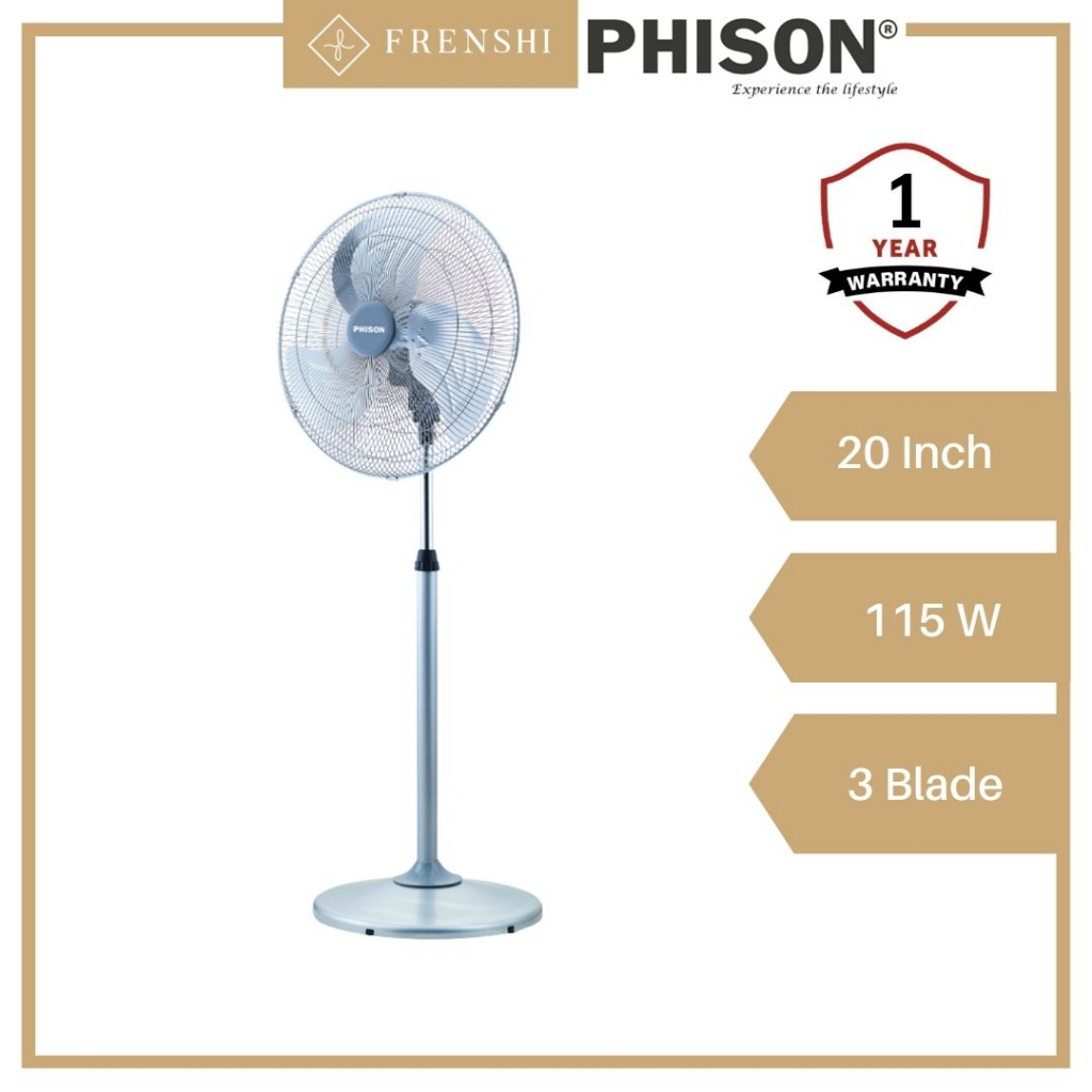 Phison Stand Fan 20"inch 3-Blades PSF-20G | Shopee Malaysia