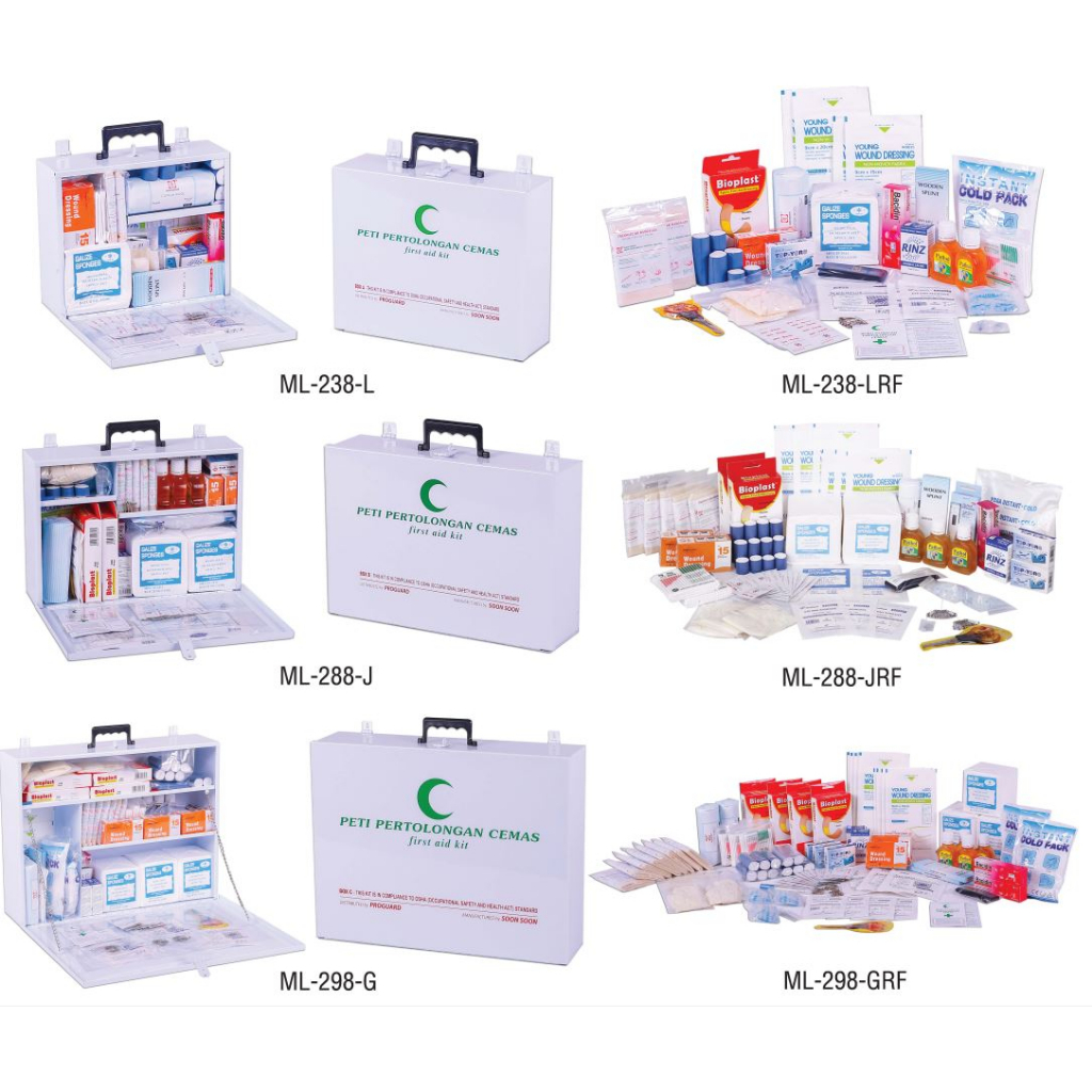 PRE- ORDER OSHA First Aid Kits (REFILL) - LARGE(Box A), JUMBO(Box B) & GIANT (Box C) | Shopee ...
