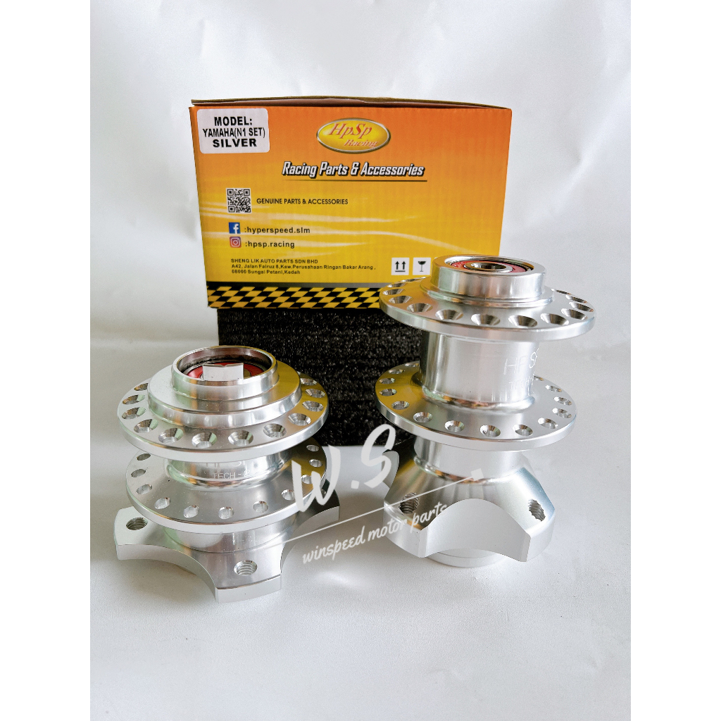 HPSP YAMAHA N1 HUB ALLOY SET (FRONT & REAR) WITH BEARING & BUSH TECH 2 ...