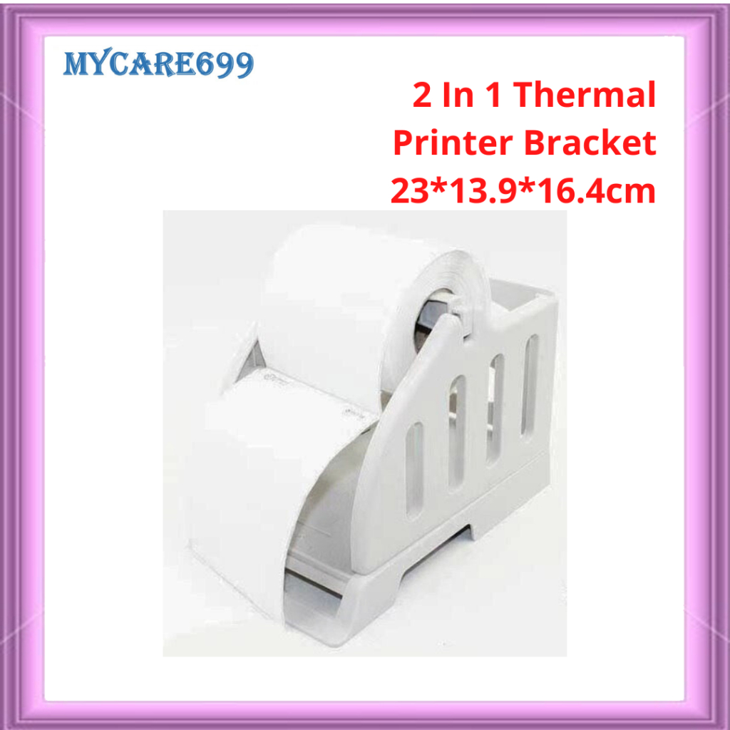 2 In 1 Thermal Printer Bracket Thermal Paper Sticker Bracket Roll ...