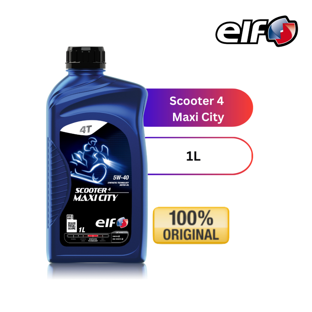 Elf Lubricant Scooter 4 Maxi City 5W40 (1L) | Shopee Malaysia
