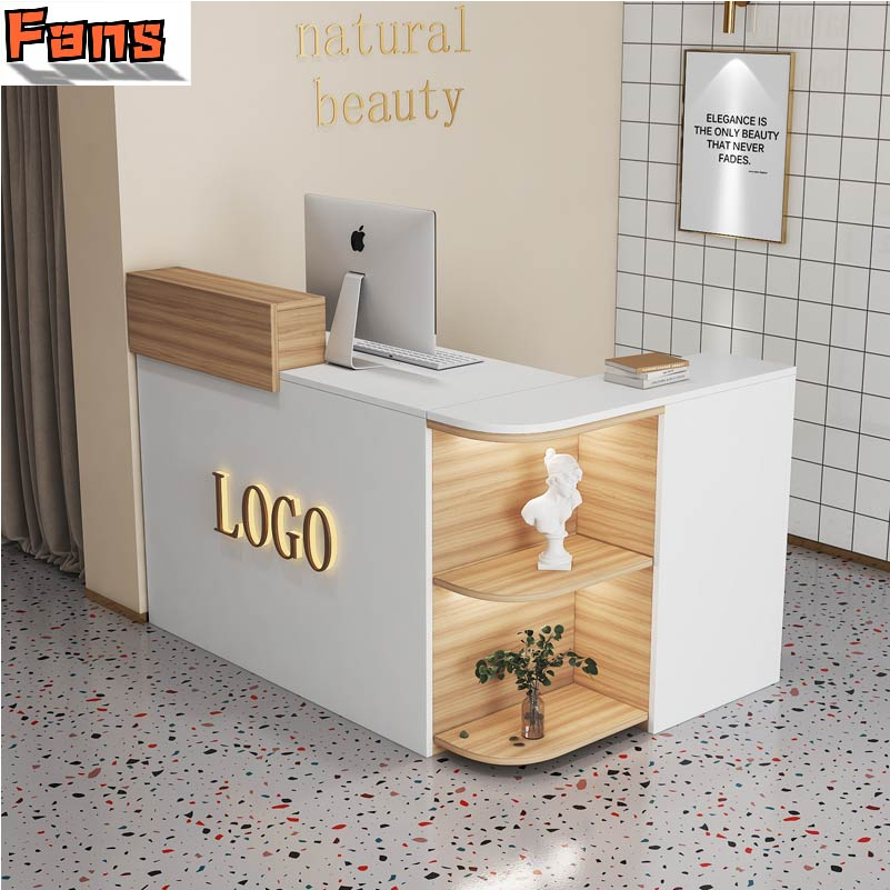 L Shape Counter Kaunter Cashier Reception Front Desk Kaunter Kedai Baju ...