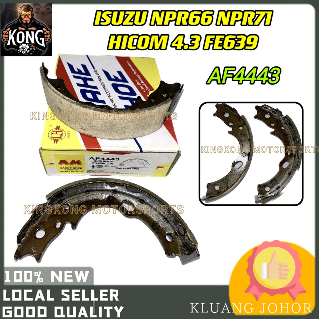 AFI ISUZU NPR66 NPR71 HICOM 4.3 FE639 HAND BRAKE SHOE MITSUBISHI 4443 ...