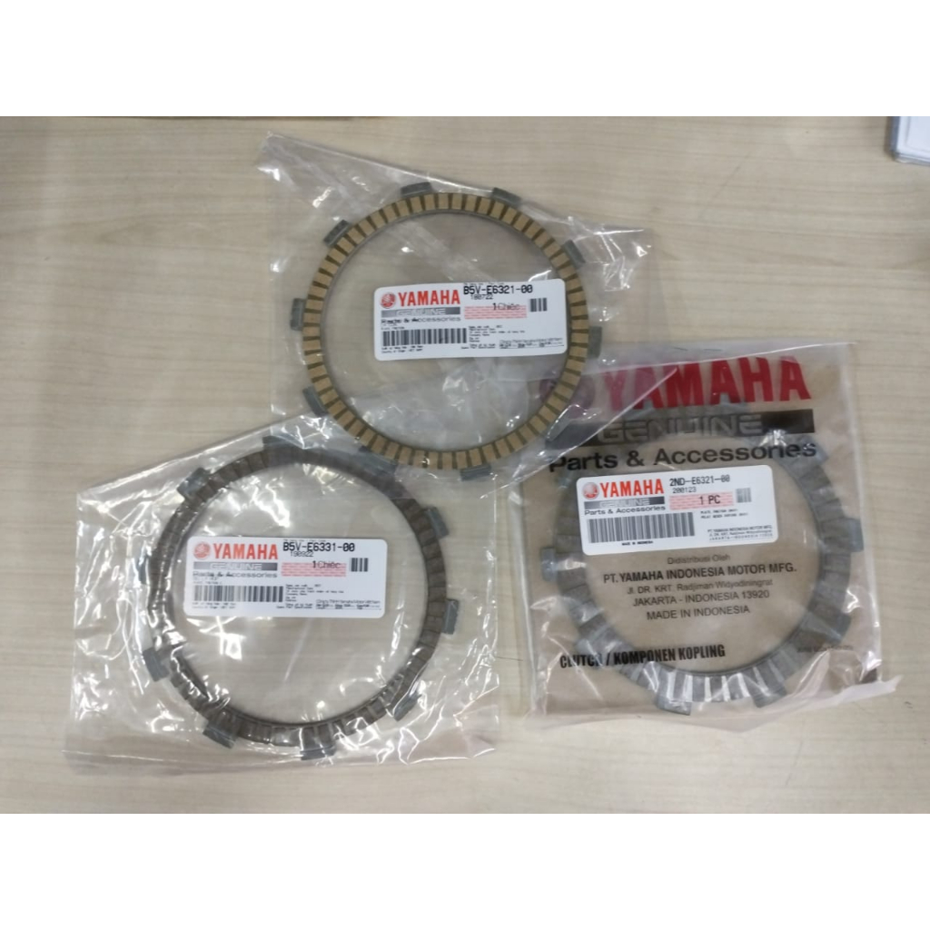 YAMAHA Y16 CLUTCH PLATE SET ORIGINAL (1SET 3PCS) B5V-E6331-00 | Shopee ...