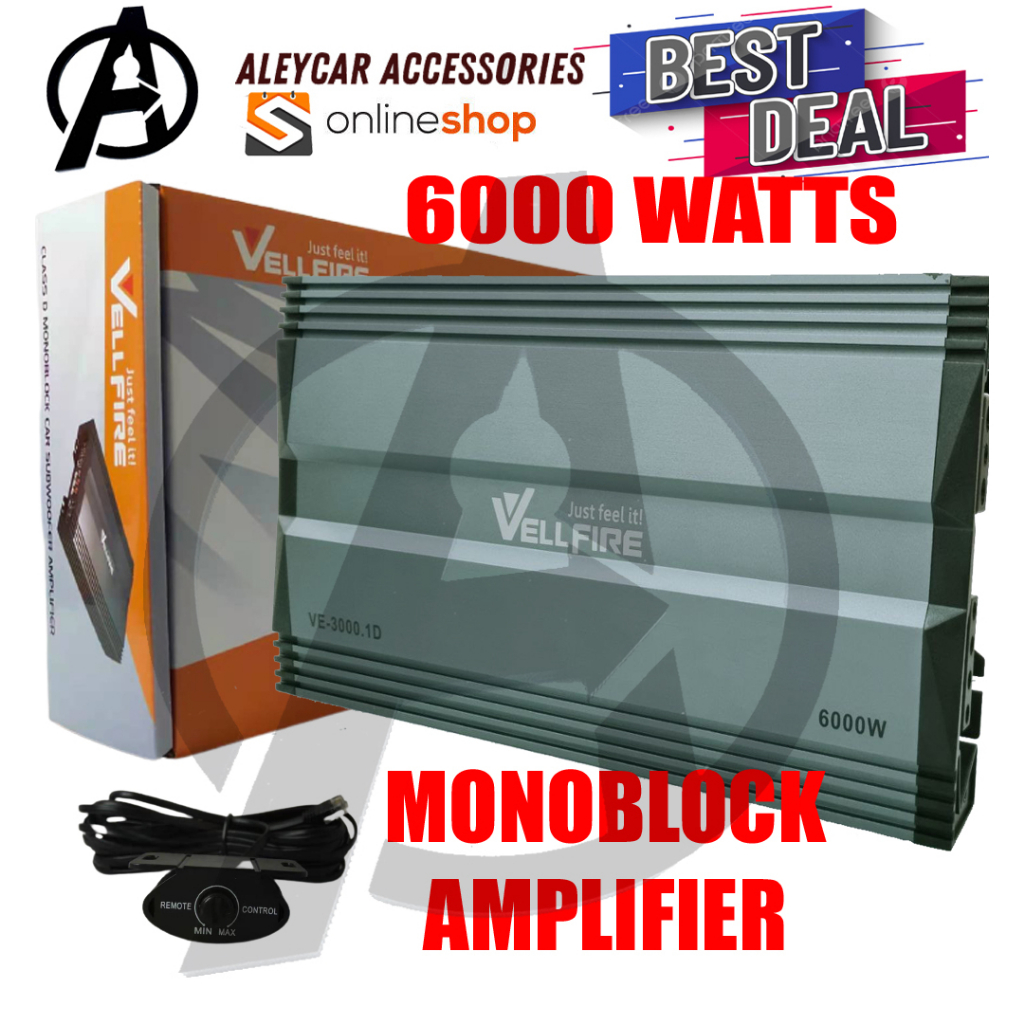 VE-3000.1D VELLFIRE USA DESIGN 6000 Watt CLASS D Monoblock Power Amplifier | Shopee Malaysia