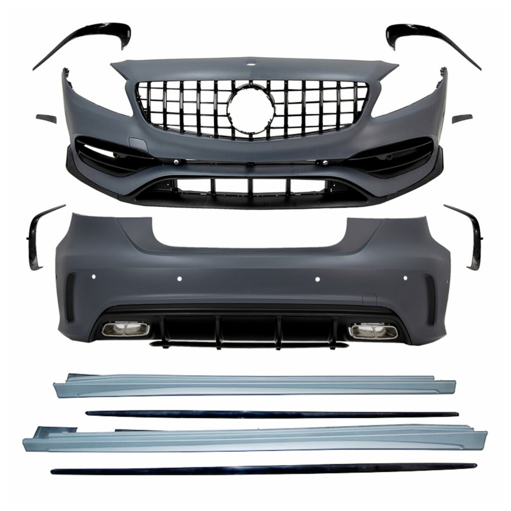 A CLASS W176 A45 AMG A180 A200 A250 A45 AMG Bodykit Facelift Set Bumper ...